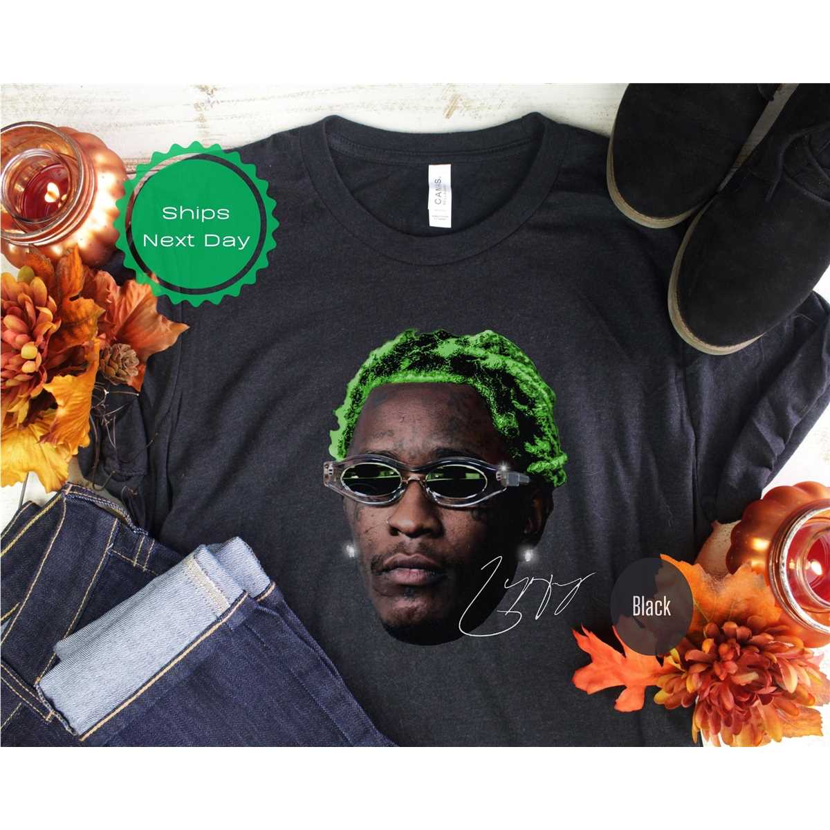 YOUNG THUG T-SHIRT, Rap Tee Concert Merch Thugger Slime Seas | Inspire ...
