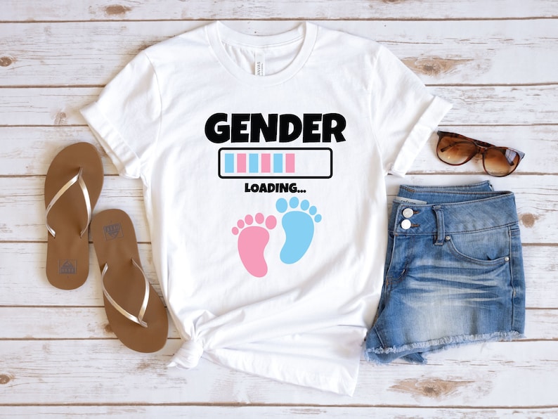 Gender Loading Shirt, Gender Reveal Party Shirt, Gender Reve | Inspire ...