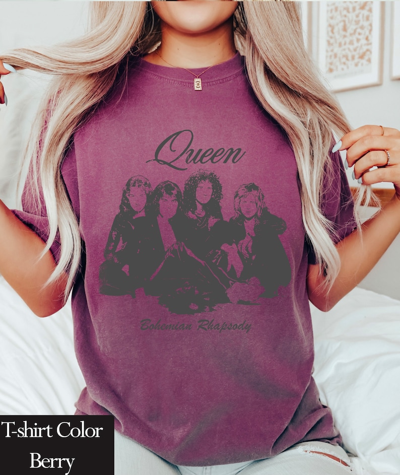 Queen Band T-Shirt | Bohemian Rhapsody Freddie Mercury Shirt - Inspire ...