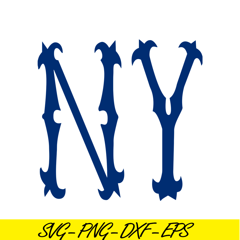 NY Yankees The Blue Font SVG, Major League Baseball SVG, Bas | Inspire ...
