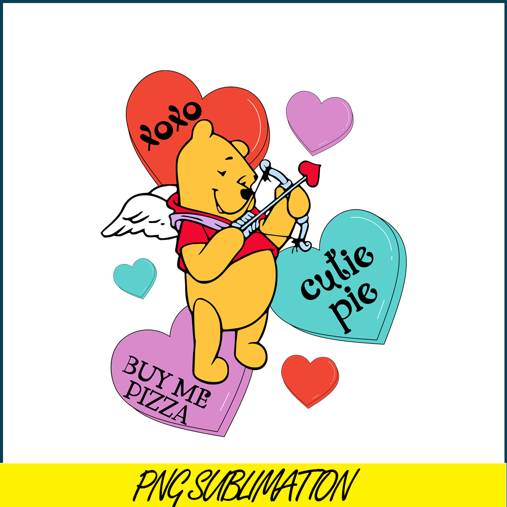 Pooh Buy Me Pizza PNG - Inspire Uplift