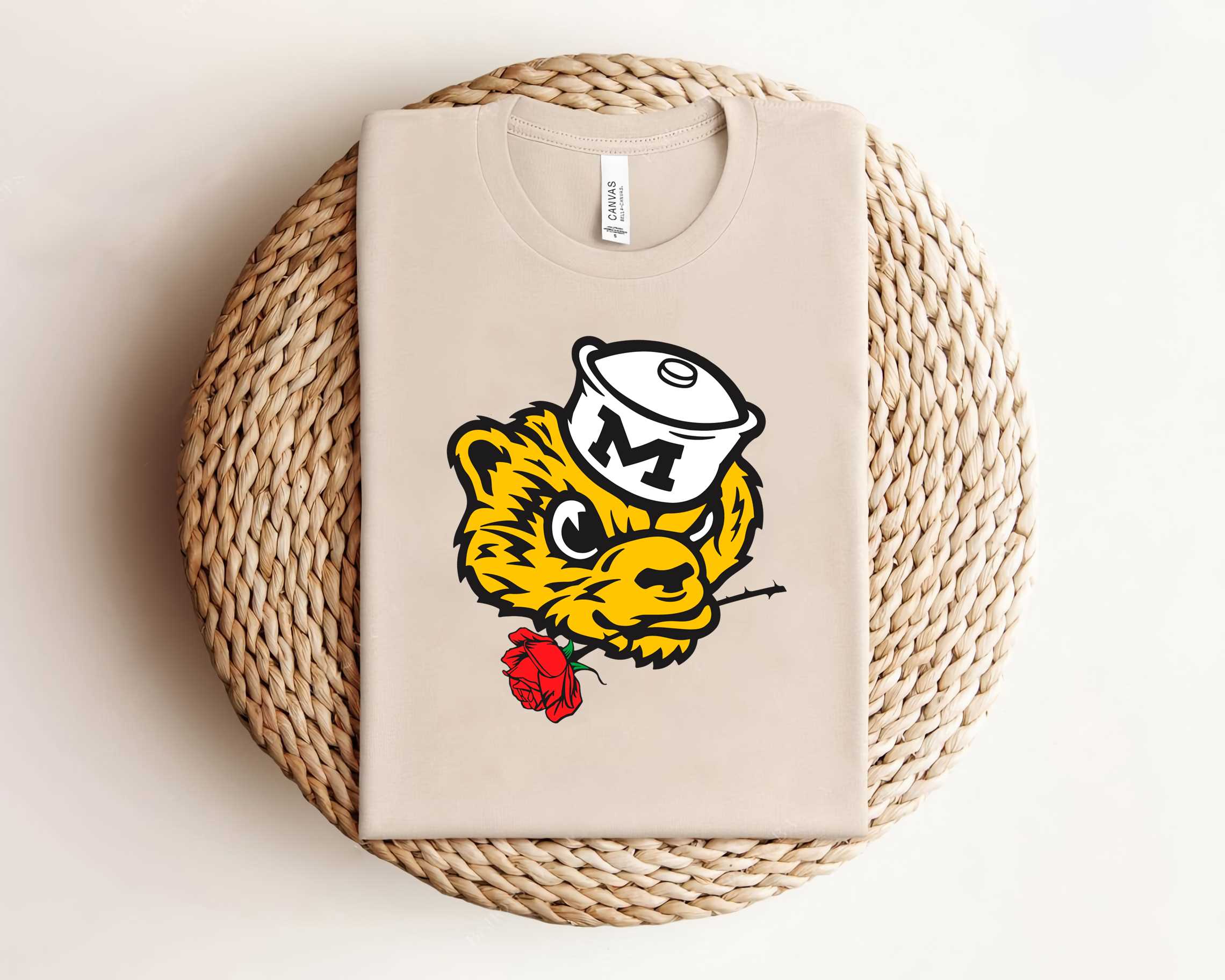 Michigan Wolverines Logo Rose Shirt Shirt Shirt | Inspire Uplift