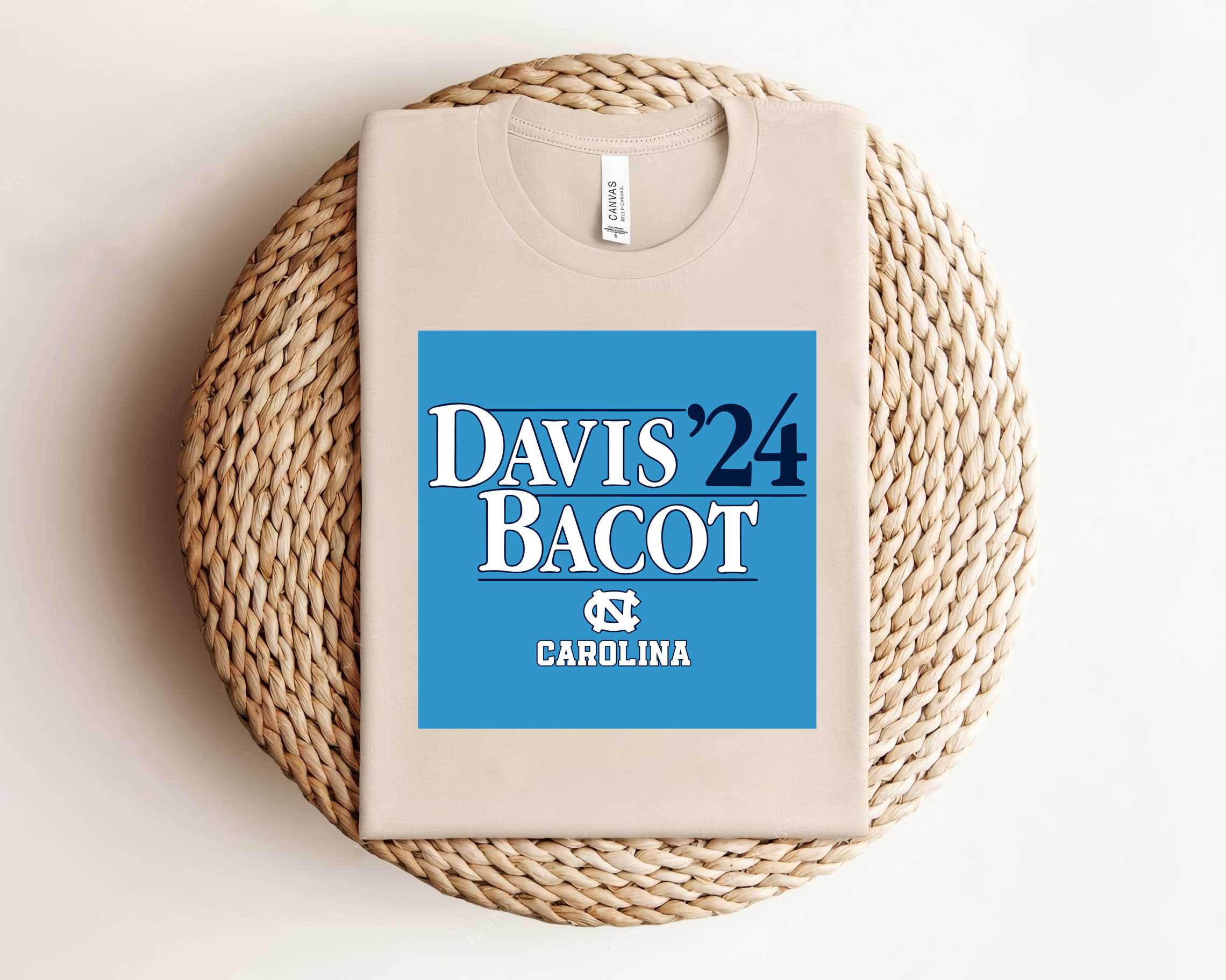 UNC Basketball Davis Bacot 24 Shirt | Inspire Uplift