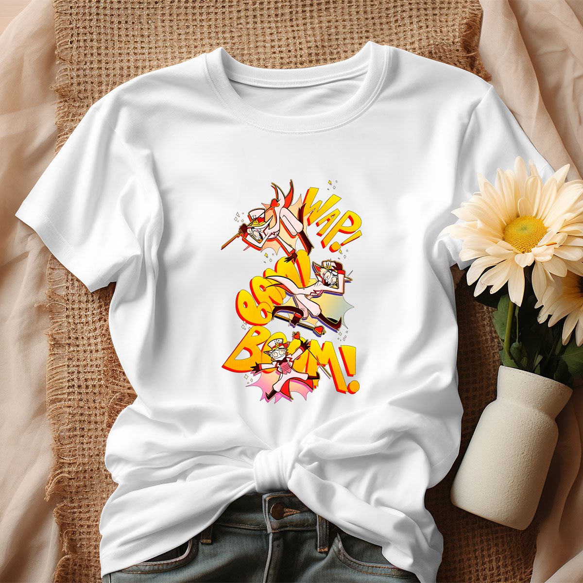 Wap Bam Boom Lucifer Magic Hazbin Hotel Shirt | Inspire Uplift