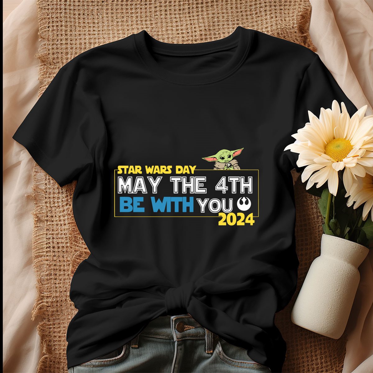 May The 4th Be With You 2024 Baby Yoda Shirt, T-shirt | Inspire Uplift