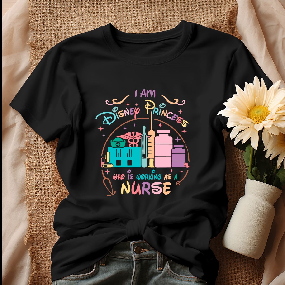 Disney Princess Who Is Working As A Nurse Shirt | Inspire Uplift