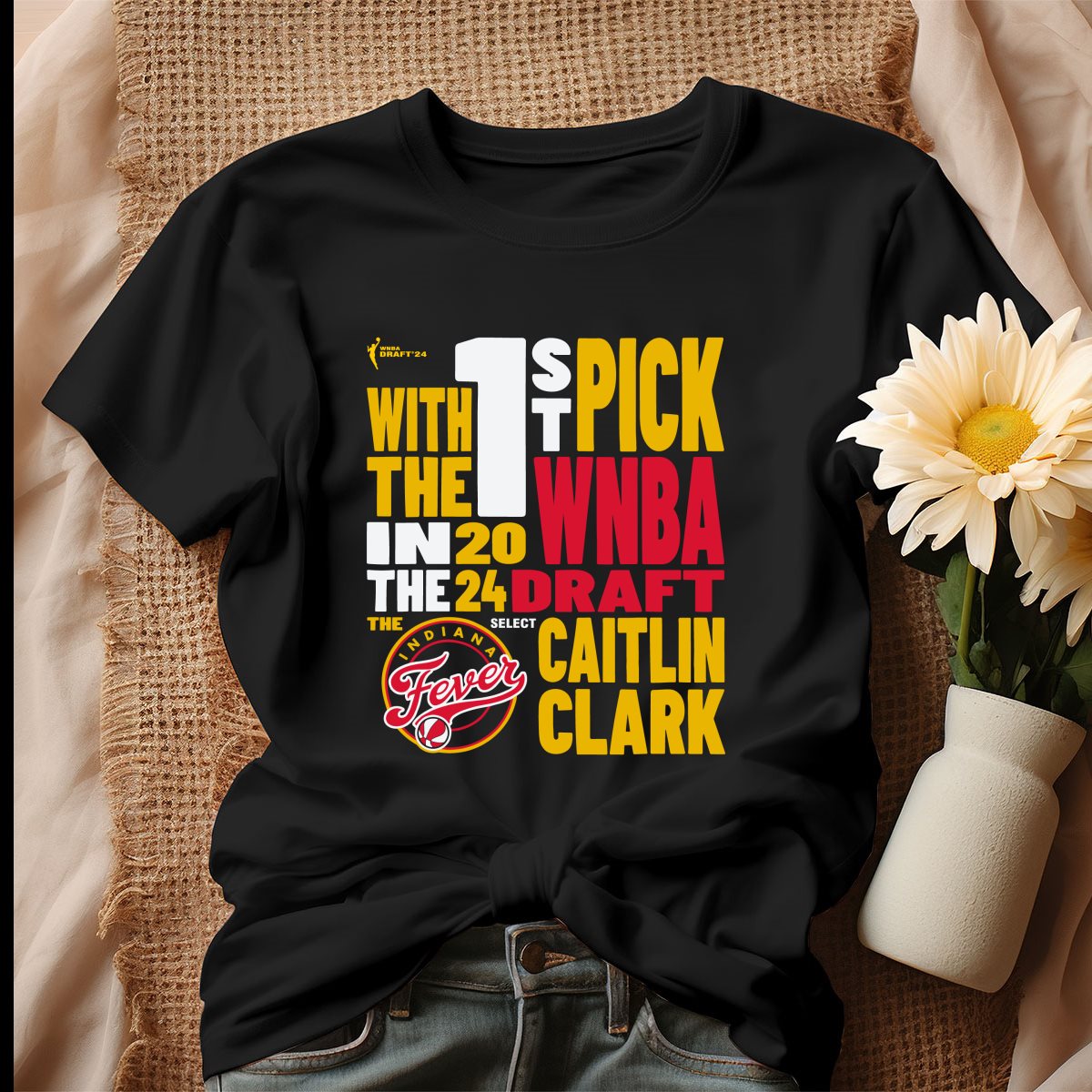 Caitlin Clark Indiana Fever 2024 WNBA Draft 1st Pick Shirt | Inspire Uplift