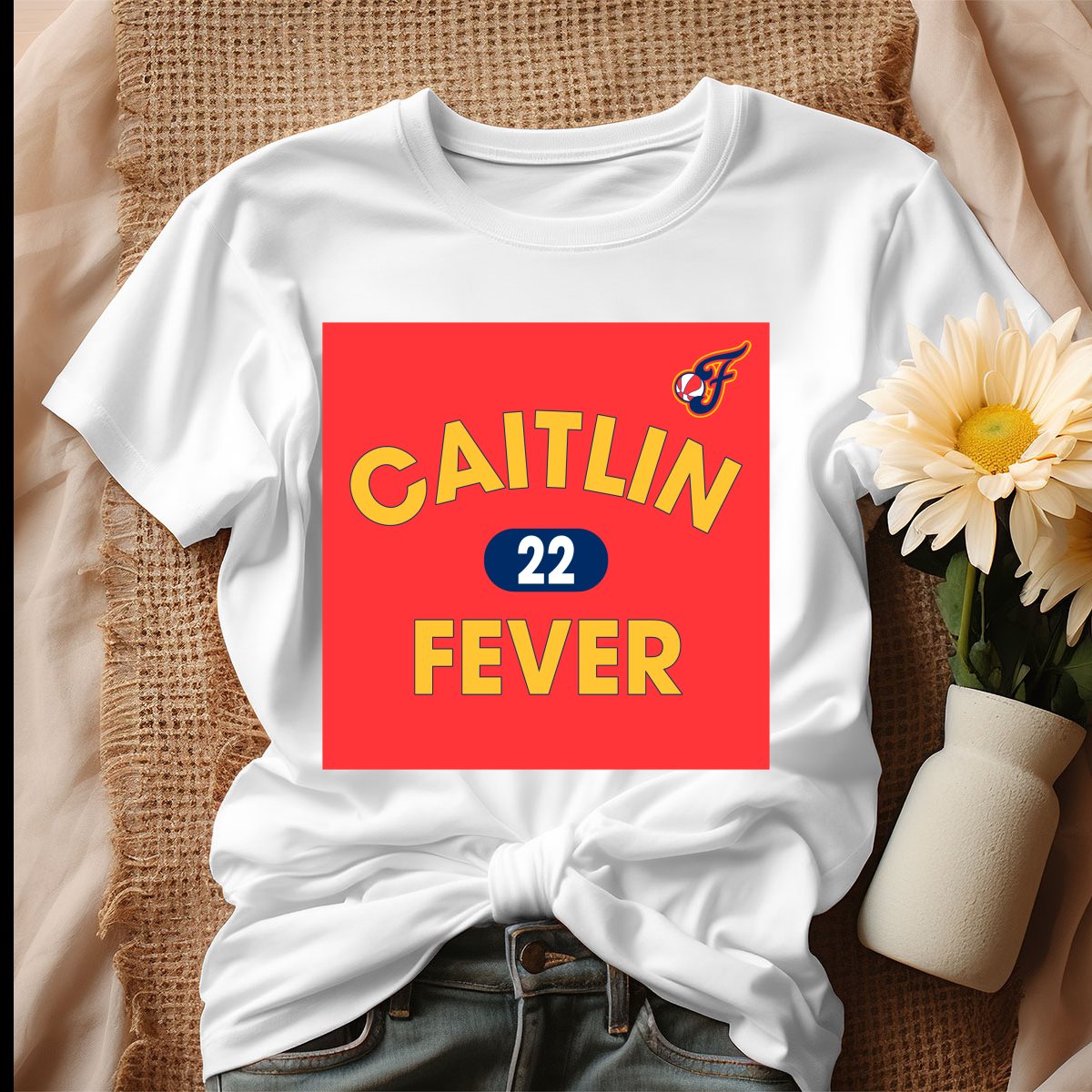 Caitlin Fever 22 Player WNBA Shirt - Inspire Uplift