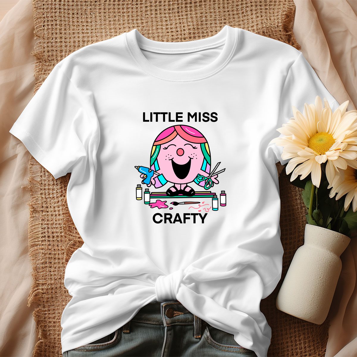 Groovy Little Miss Crafty Teacher Shirt | Inspire Uplift