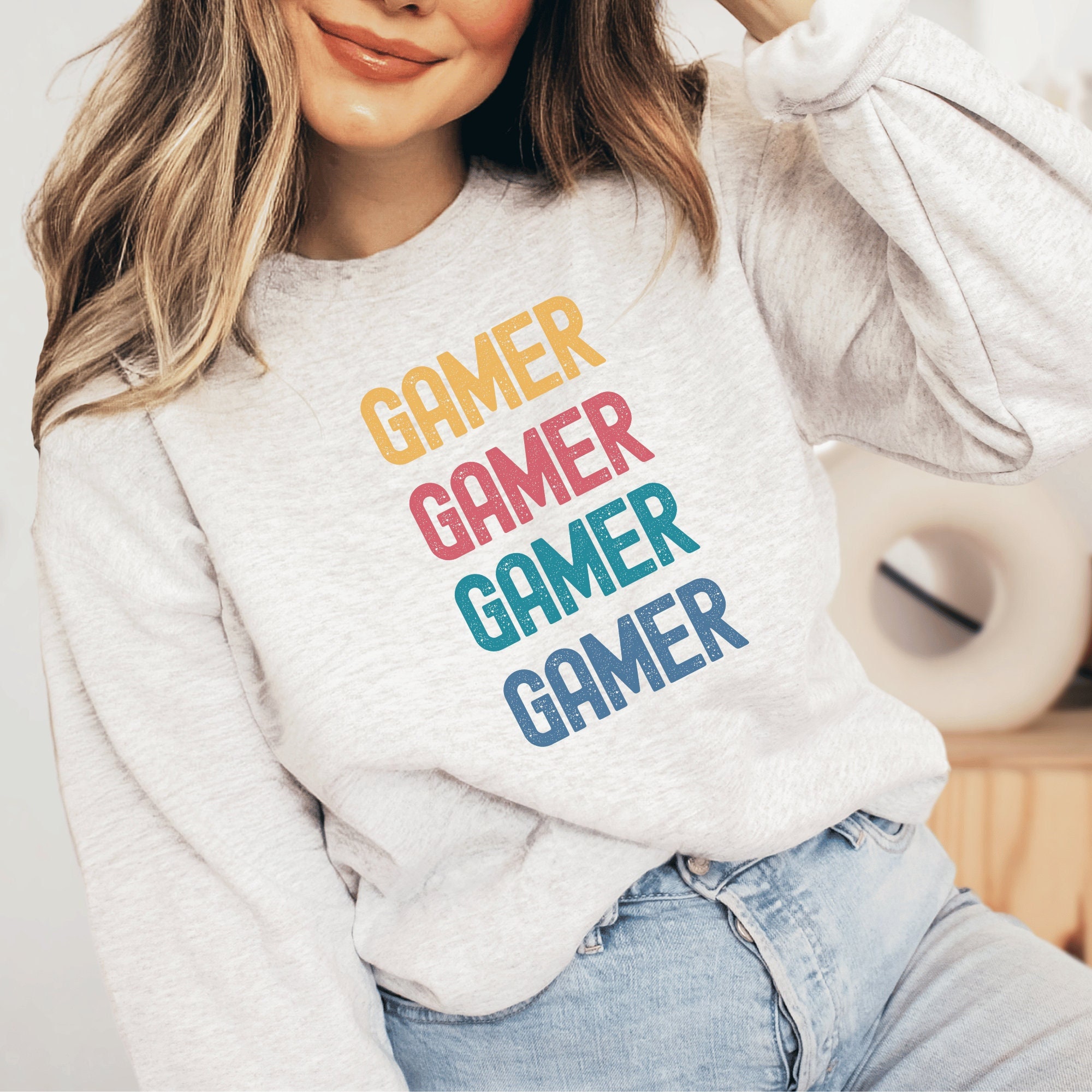 Gamer SweatShirt , Gamer Girl Gifts, Gamer Girl Clothes, Gam | Inspire ...