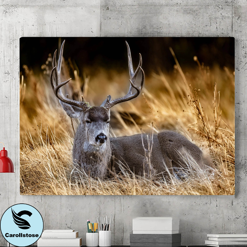 Deer Canvas Wall Art Painting, Animal Wall Art, Wildlife Pho | Inspire ...