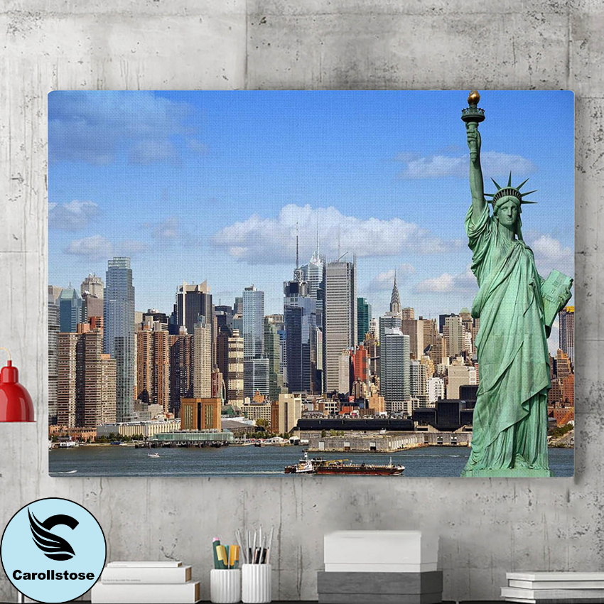 New York Statue Of Liberty Canvas Wall Art Painting,Statue O | Inspire ...