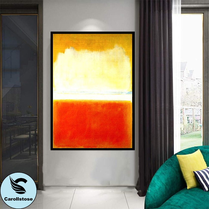 Mark Rothko red and yellow canvas painting, Mark Rothko wall | Inspire ...