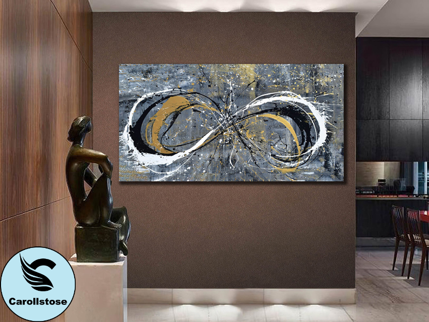 Infinity Canvas Painting, Infinity Symbol Wall Art, Print on | Inspire ...