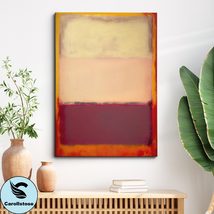 Beige Purple Mark Rothko Style Abstract Oil Painting Wall A | Inspire ...