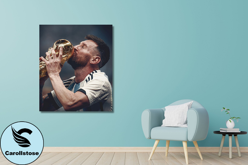 Lionel Messi Canvas, Lionel Messi , Football Legend Art, Ar | Inspire ...