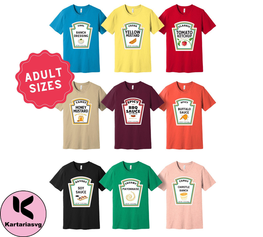 Condiment Group Halloween Costume for Matching Teacher Hallo | Inspire ...