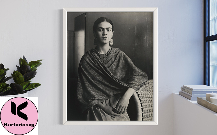 Rare Frida Kahlo Portre Canvas wall Art Print, Vintage Frida | Inspire ...