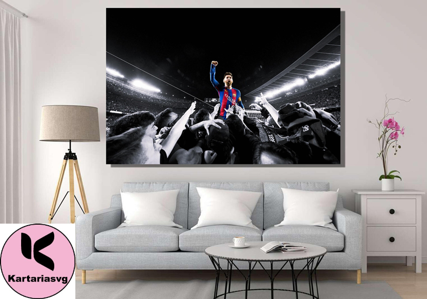 Lionel Messi Canvas Wall Art, Lionel Messi Poster,Lionel Mes | Inspire ...