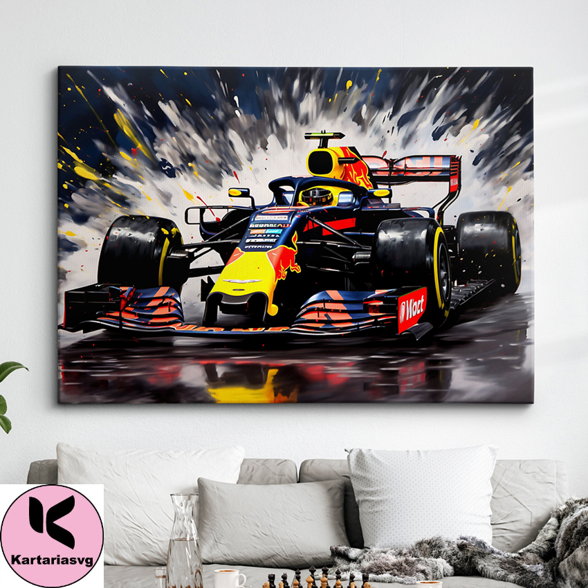 Formula 1 Racing Car F1 Sport Abstract Modern Painting Wall - Inspire ...