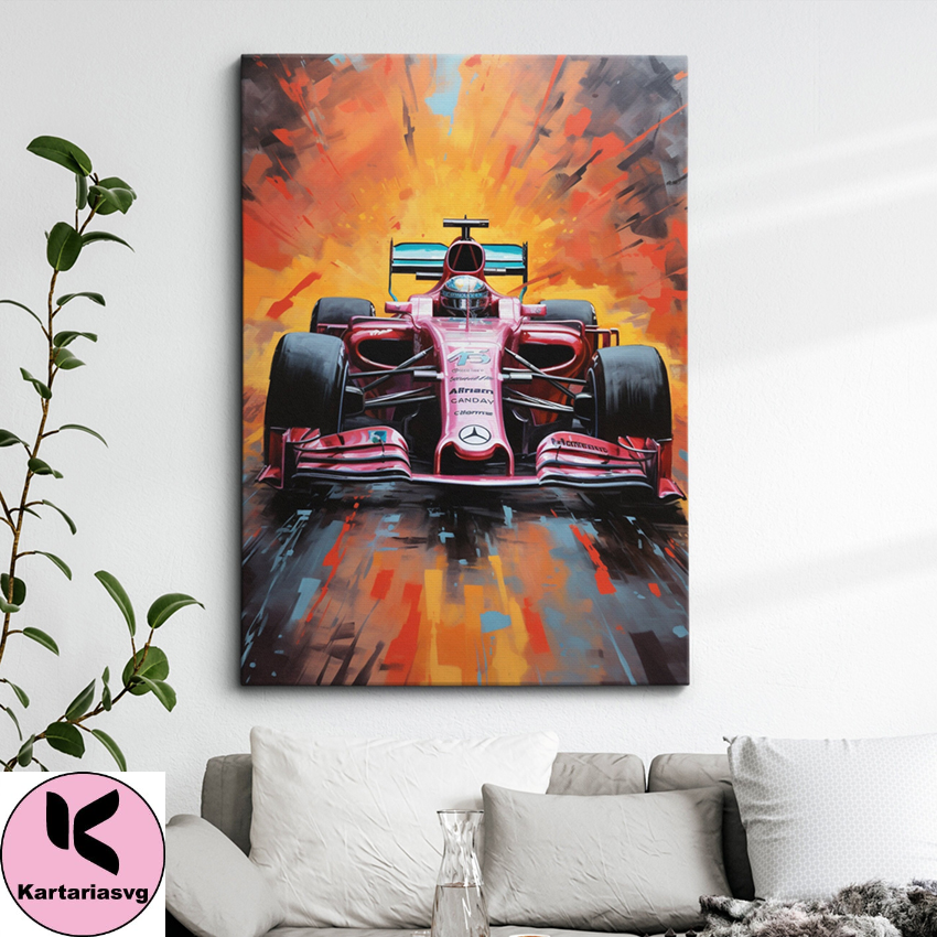 Formula 1 Racing Car F1 Sport Abstract Modern Painting Wall - Inspire ...