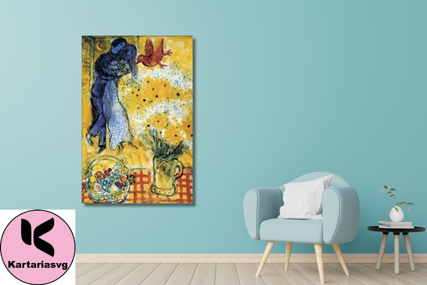 Marc Chagall The Acrobat or The Trapeze Art Print,Marc Chaga | Inspire ...