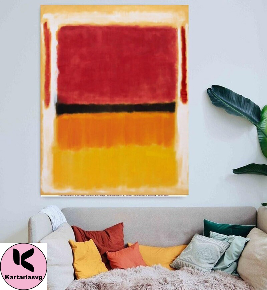 Mark Rothko style abstract Rothko Wall Art Rothko Reproducti - Inspire Uplift