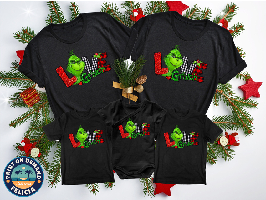 Grinch Family Shirt s, Love Grinch Shirt , Grinch Christmas | Inspire ...