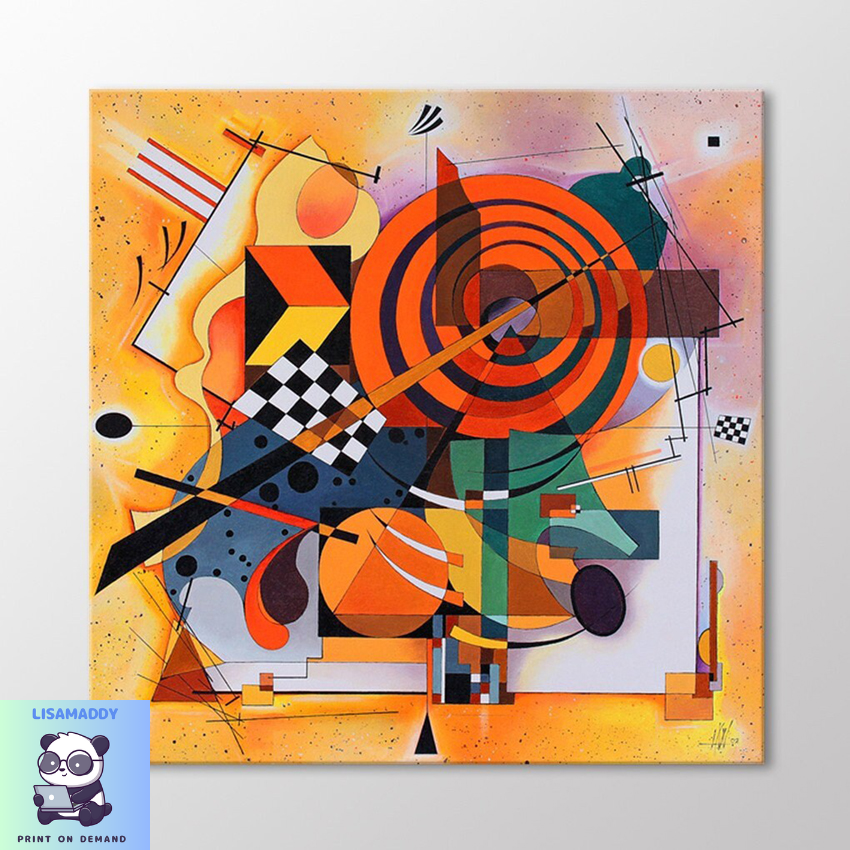 Abstract Shapes by Wassily Kandinsky Canvas Wall Art | Inspire Uplift