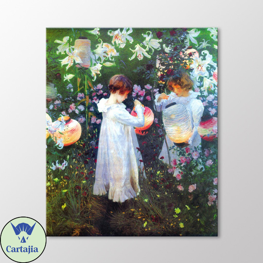 Carnation Lily Rose, 1885-1886 by John Singer Sargent Canvas | Inspire ...