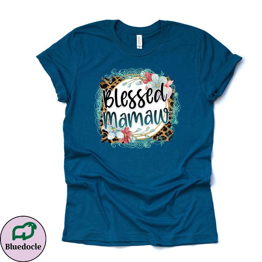 Cute and Colorful Blessed Mamaw Design, on a premium unisex | Inspire ...