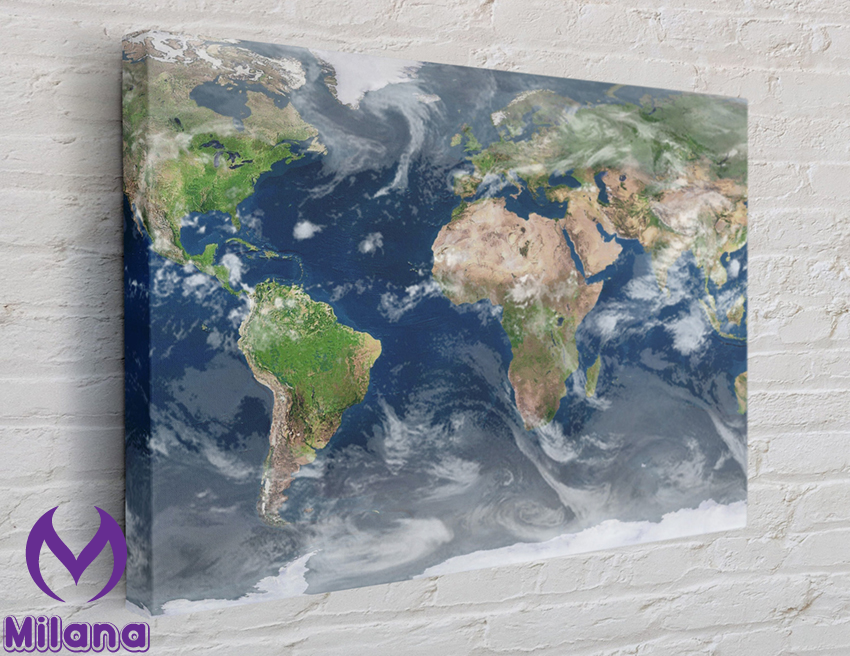 Ecology earth world map Canvas, Canvas Wall Art Canvas Desig - Inspire ...