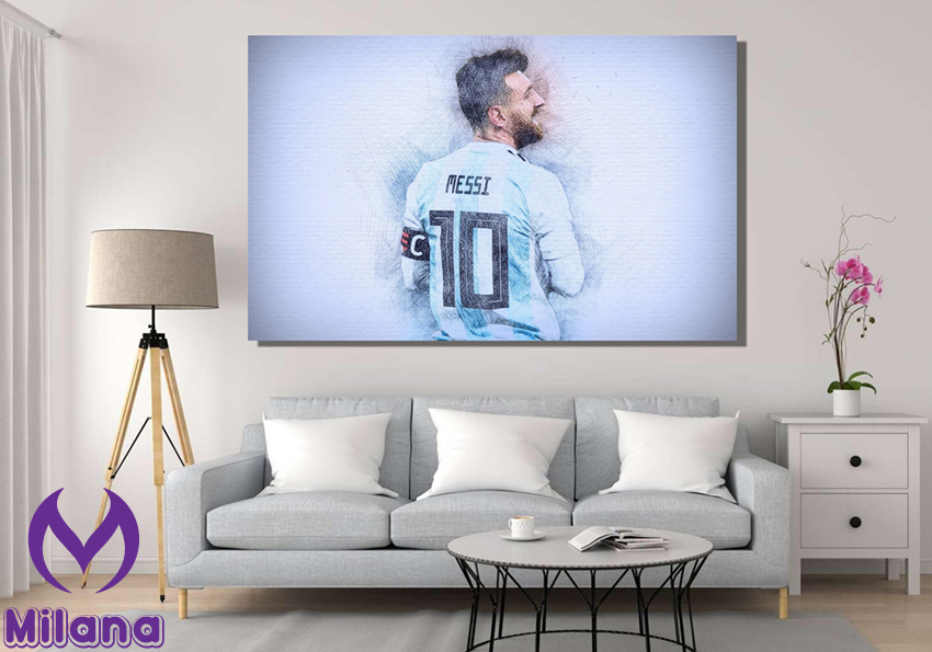 Lionel Messi Canvas Wall Art, Lionel Messi Poster, Football | Inspire ...