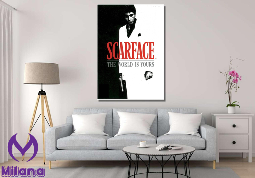 Scarface Canvas Wall Art,Gangsters Canvas Print,Tony Montana | Inspire ...