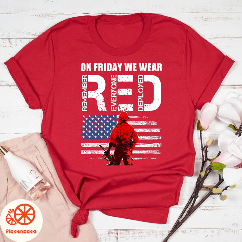 On Friday We Wear Red Shirt, Red Friday Shirt, Support Mili | Inspire ...