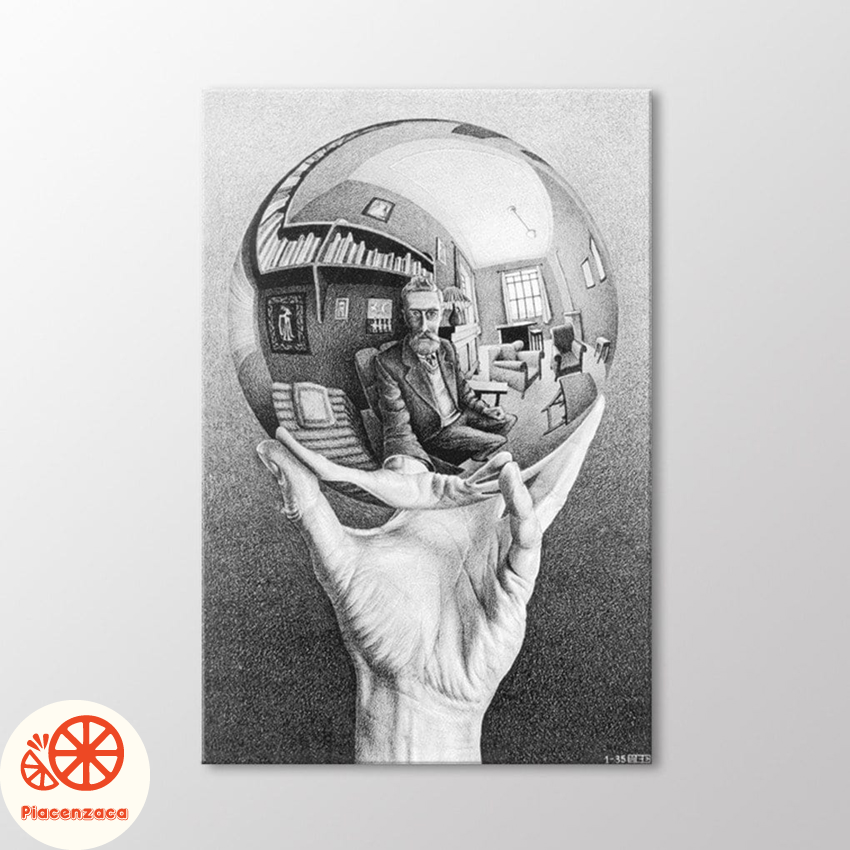 Hand With Reflecting Sphere by Maurits Cornelis Escher Canva | Inspire ...