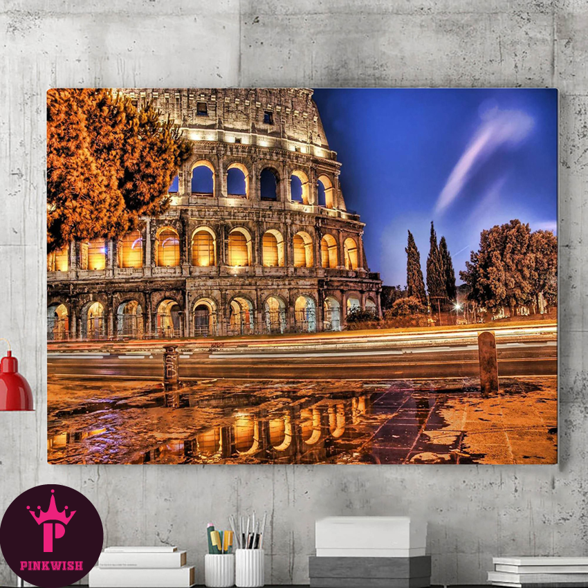 Ancient Rome Landscape Italian City Canvas Wall Painting, Ca | Inspire ...
