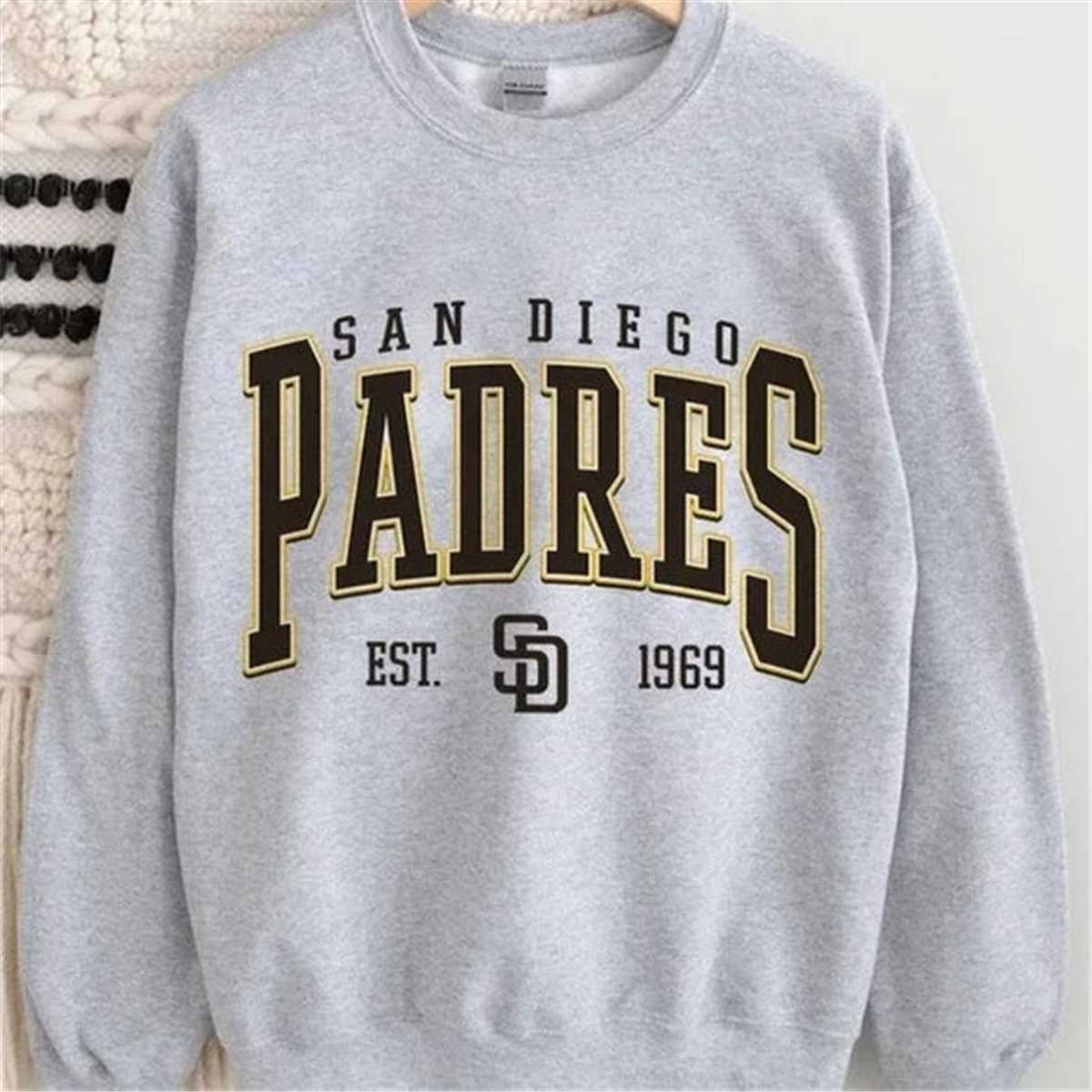 Vintage San Diego Padres Crewneck Sweatshirt, San Diego Padr | Inspire ...