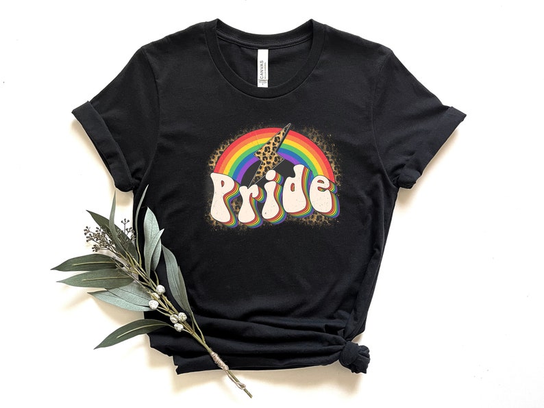 Retro Pride Shirt, Pride Rainbow Shirt, Leopard Pride Shirt, | Inspire ...