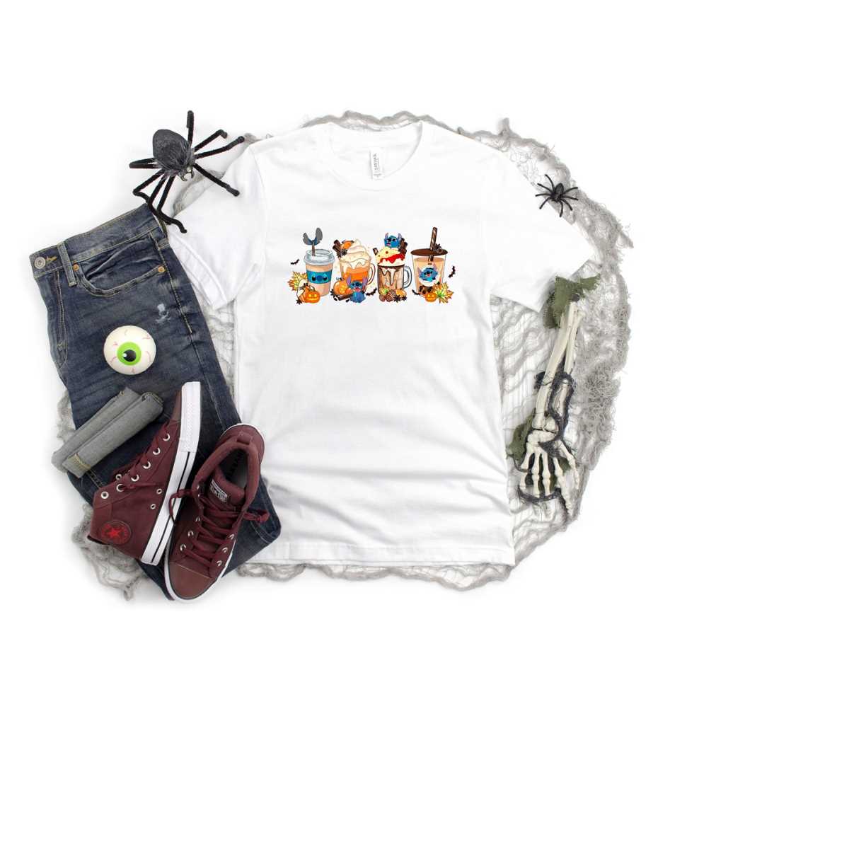 Disney Stitch Pumpkin Spice Coffee Shirt, Disney Stitch Fall | Inspire ...