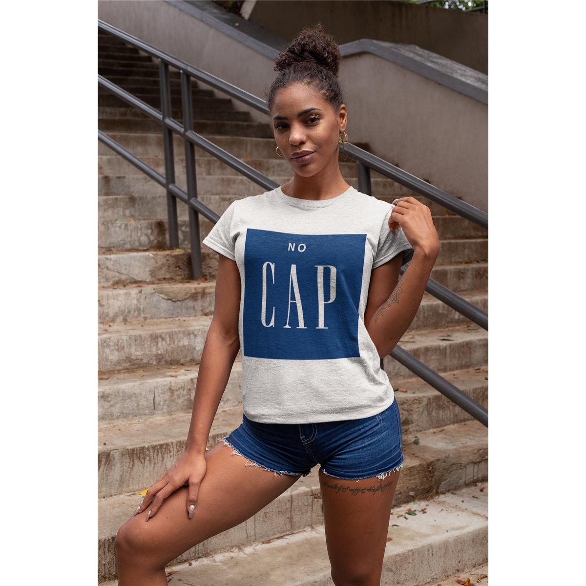 T-Shirt No Cap Parody Gap Funny Graphic Tee | Inspire Uplift
