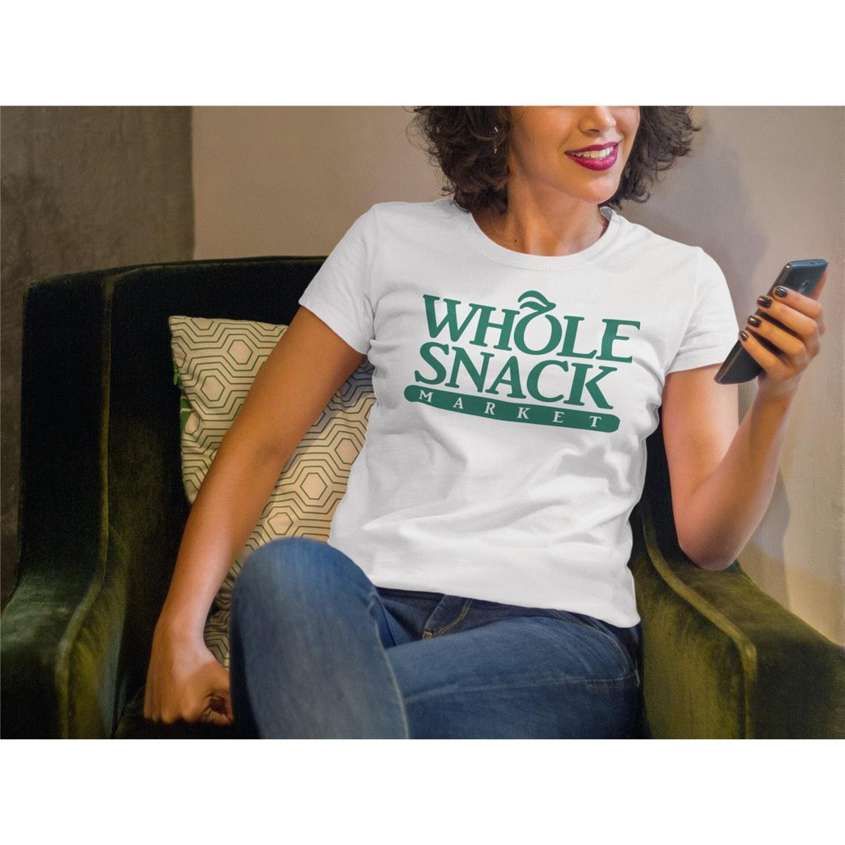 T-Shirt Whole Snack Market Parody Whole Foods Graphic Tee | Inspire Uplift
