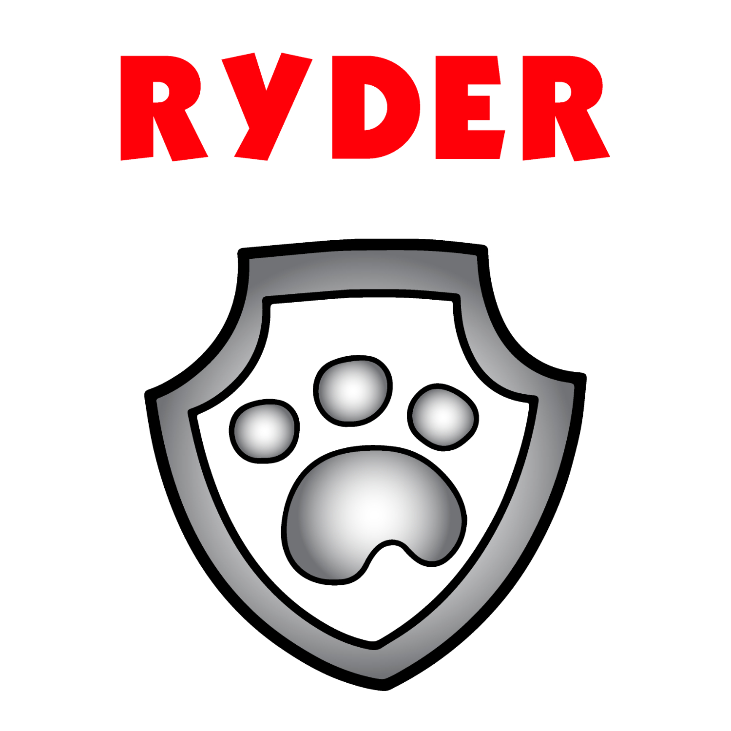 Ryder Shield Paw Patrol Svg Paw Patrol Clipart Cartoon Paw S | Inspire ...