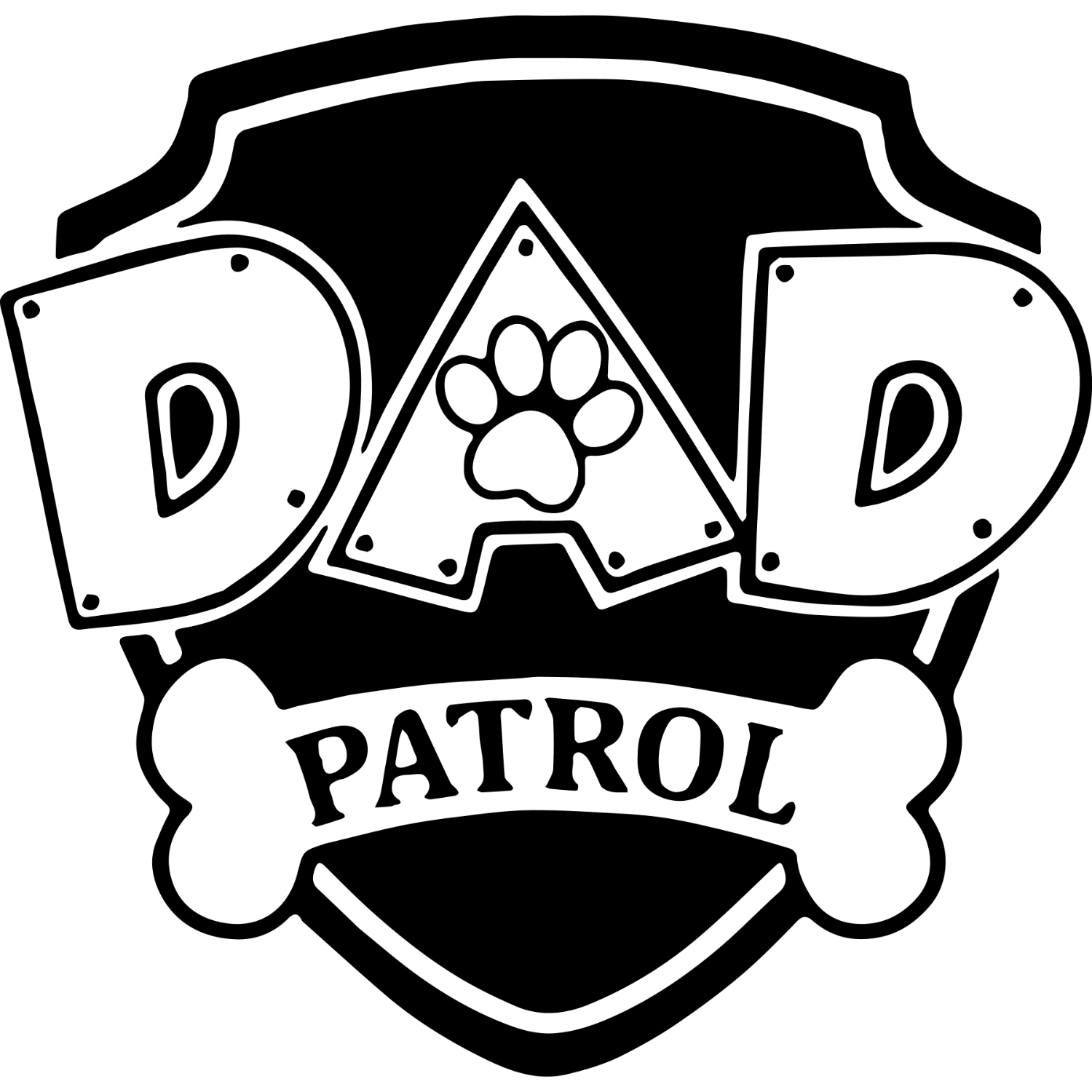 Dad Paw Patrol Svg Paw Patrol Clipart Cartoon Paw Svg Dog Pa | Inspire ...