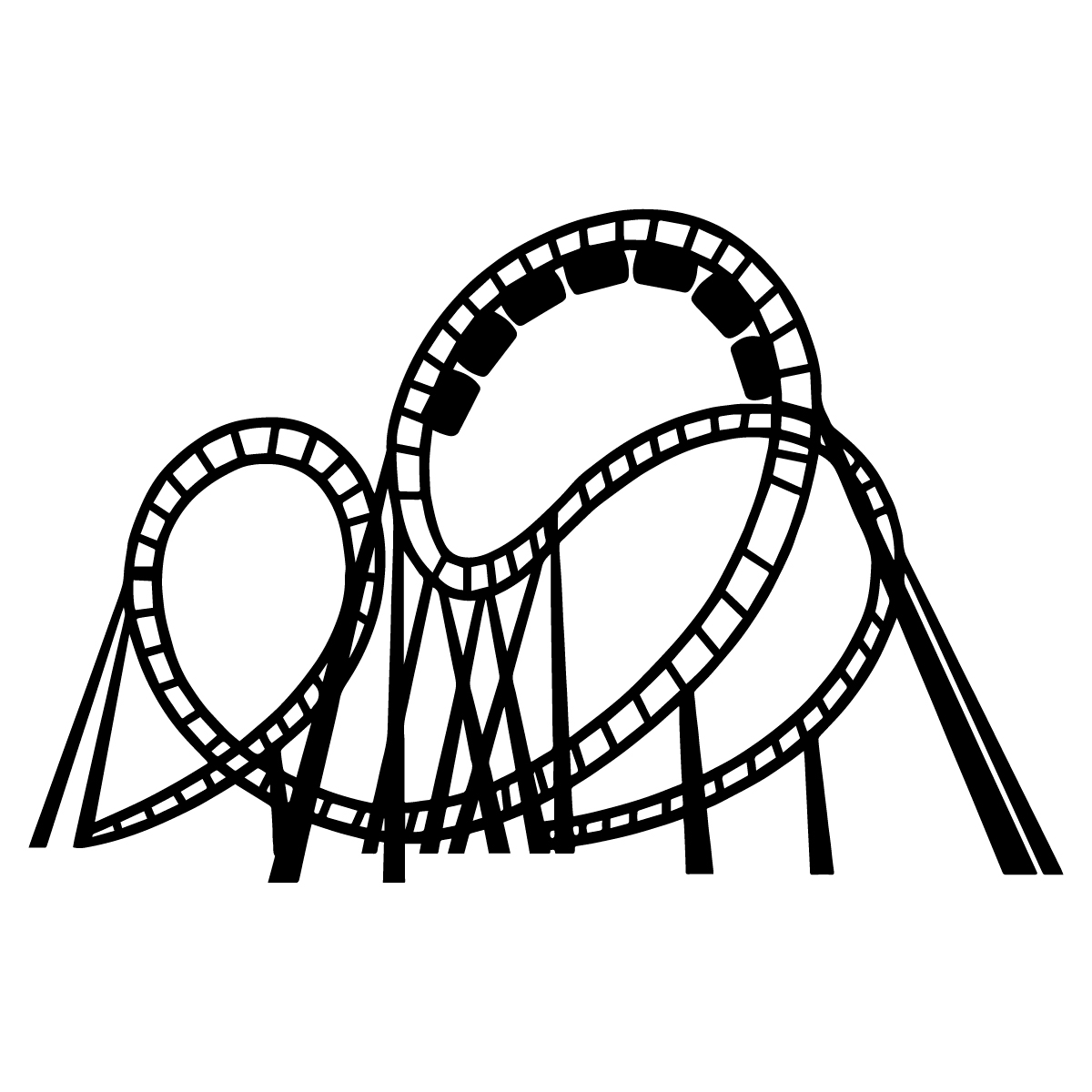Roller Coaster 3 Svg Roller Coaster Clipart Roller Coaster F | Inspire ...