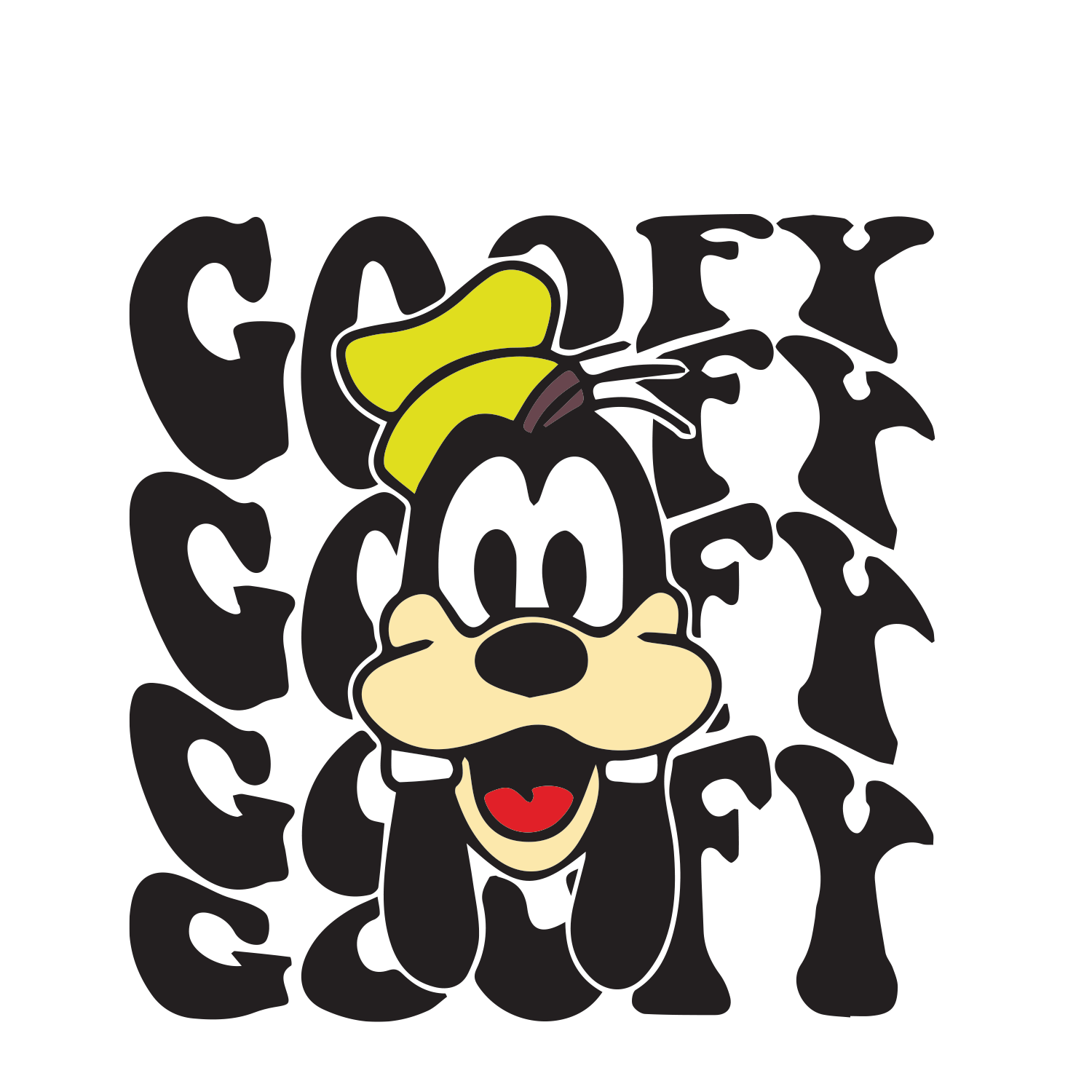 Wavy Goofy Svg Png Cricut Retro Family Trip Svg Png | Inspire Uplift