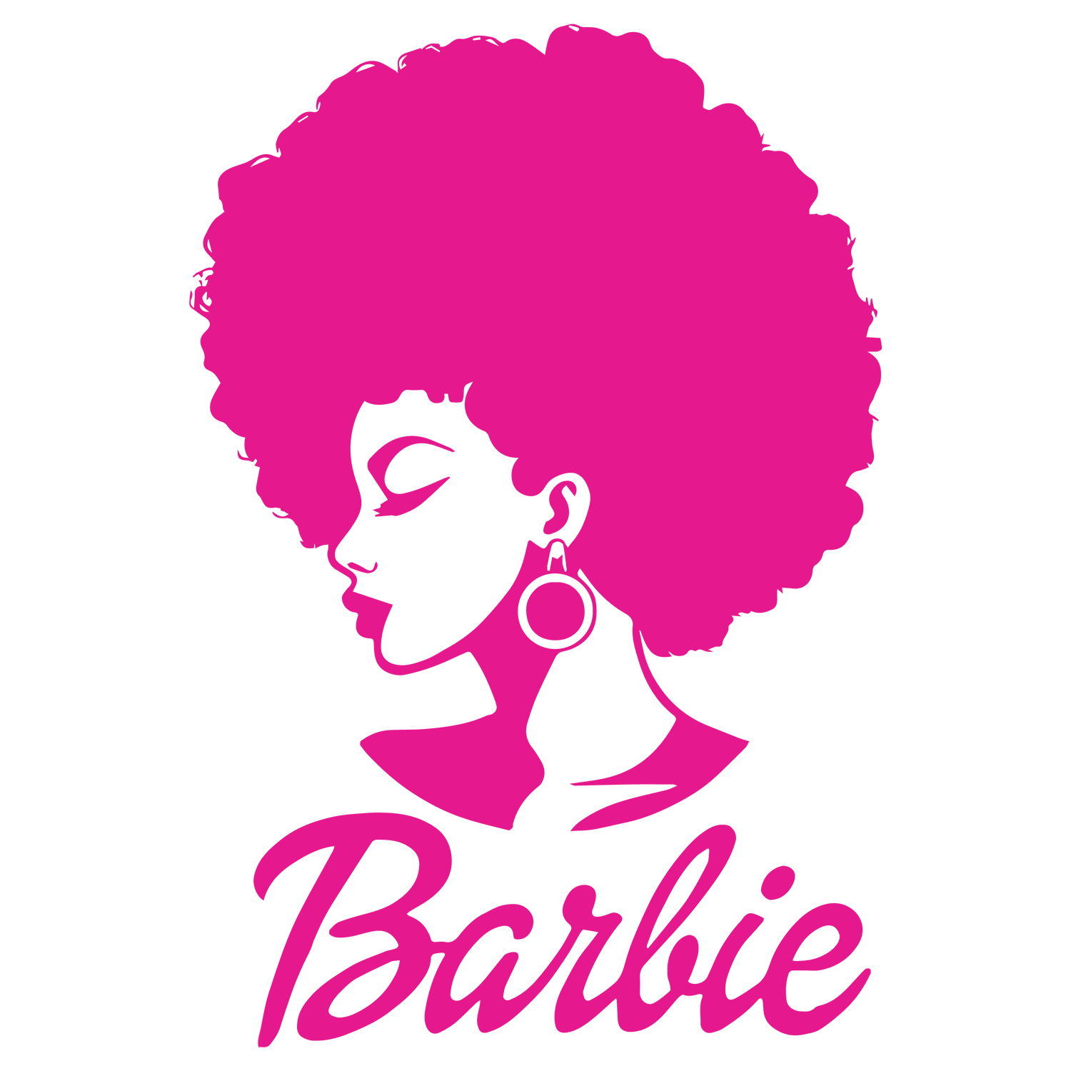 Barbie Afro Black Woman Svg Black Barbie Svg Afro Barbie Gir | Inspire ...