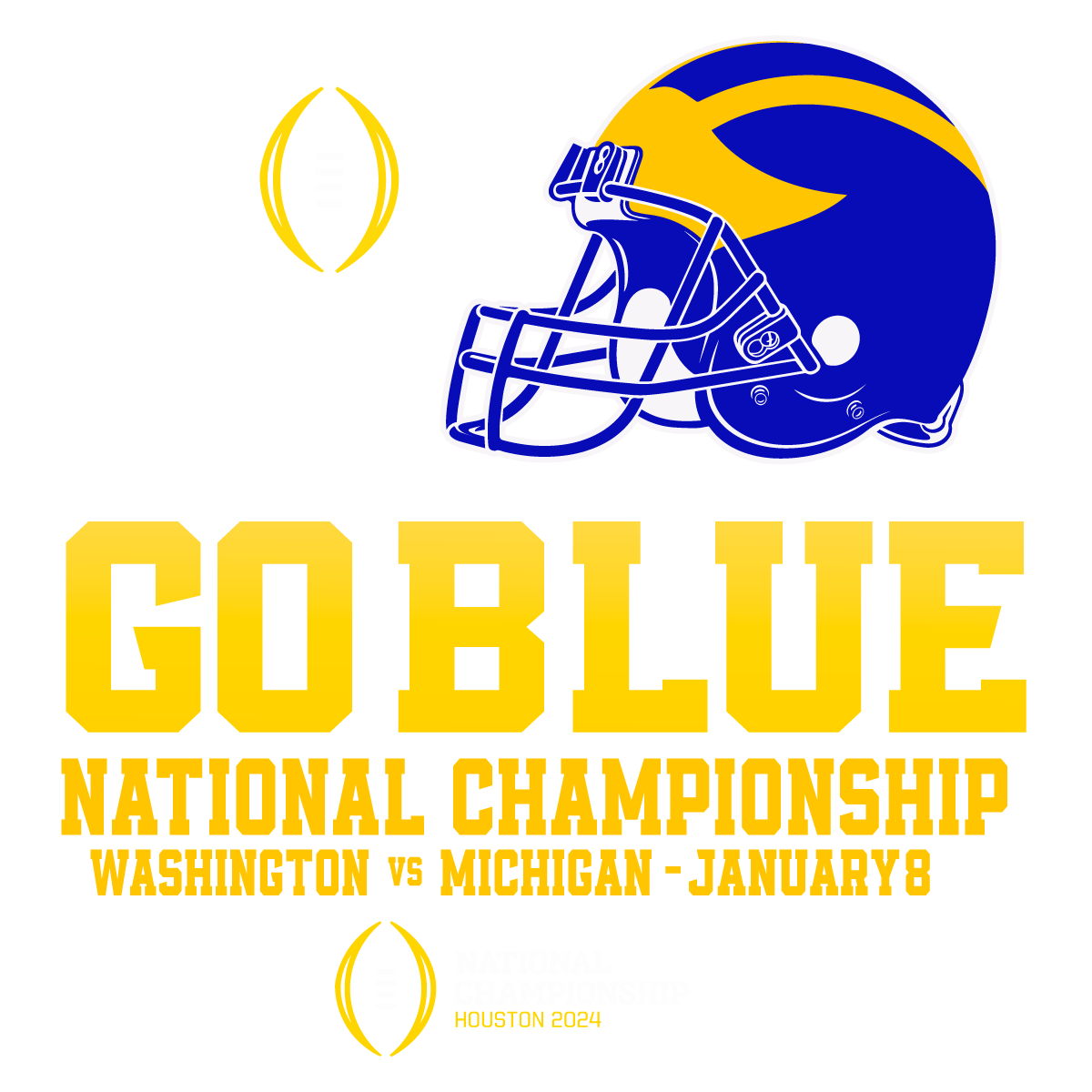 Go Blue Michigan 2024 National Championship SVG - Inspire Uplift