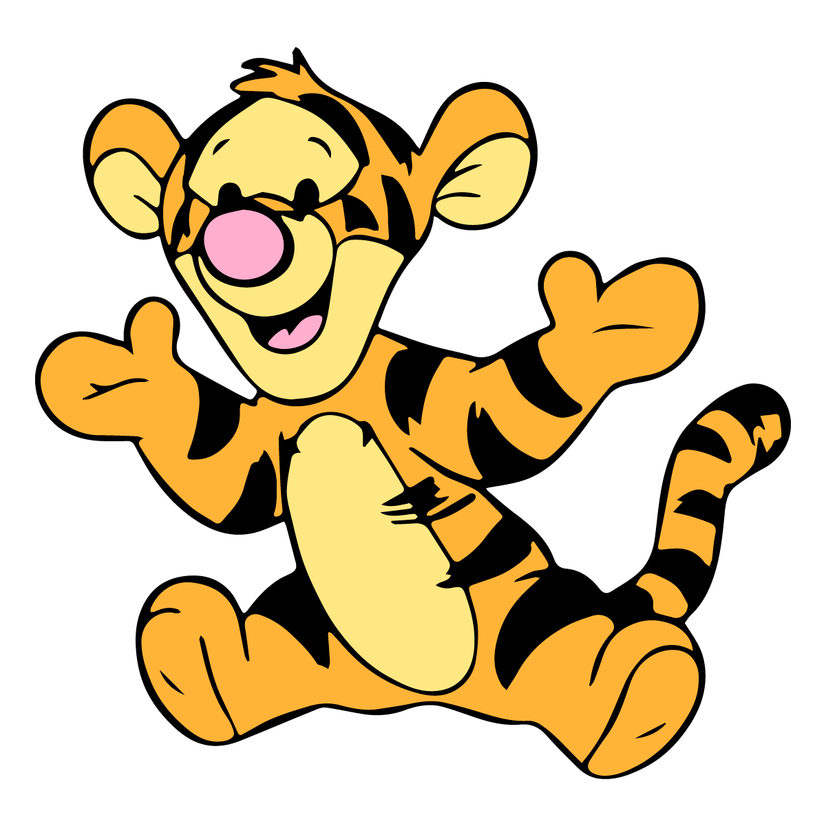 Baby Tigger SVG Layered Item Clipart Cricut Digital Vector C | Inspire ...