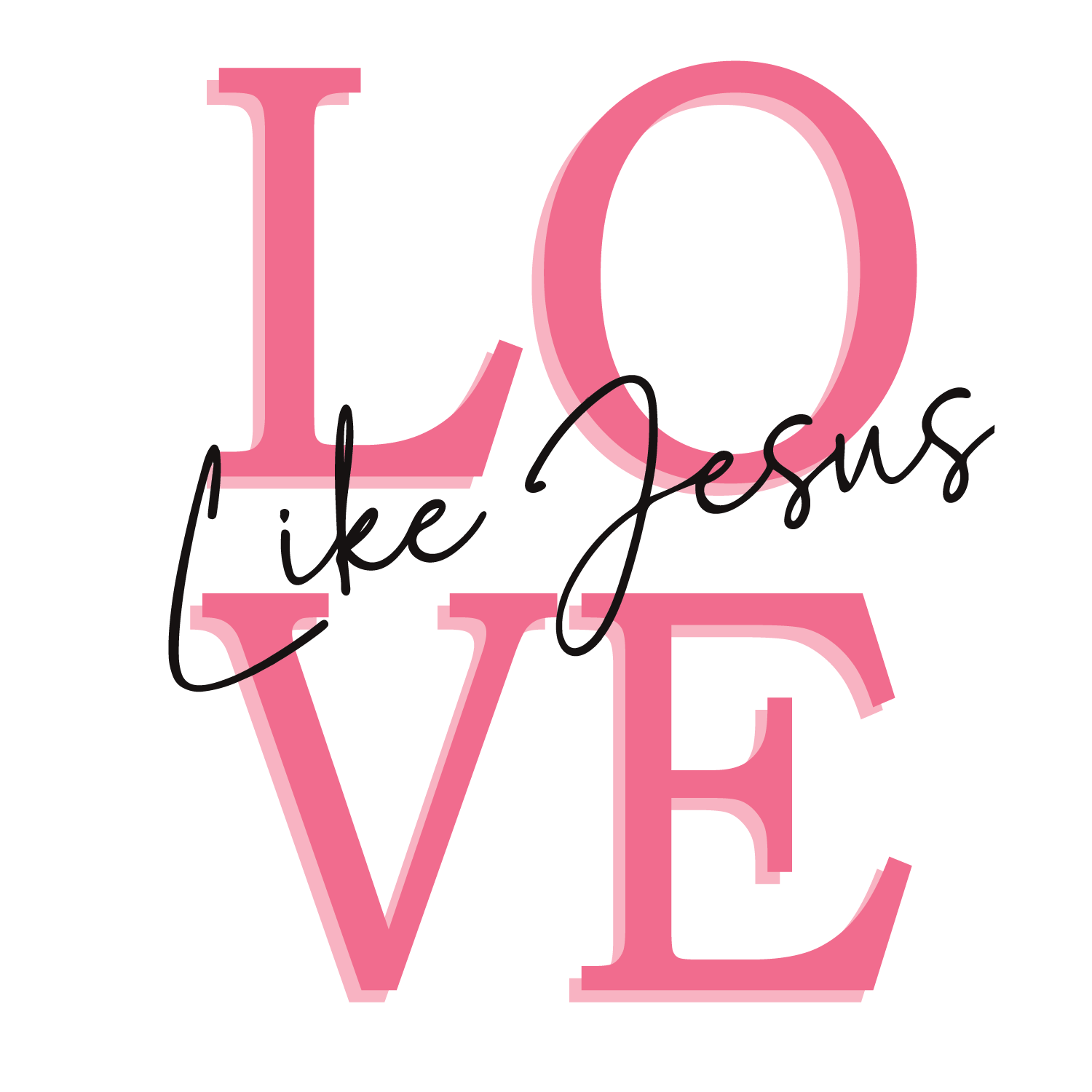 Valentine Love Like Jesus Bible Verse SVG | Inspire Uplift